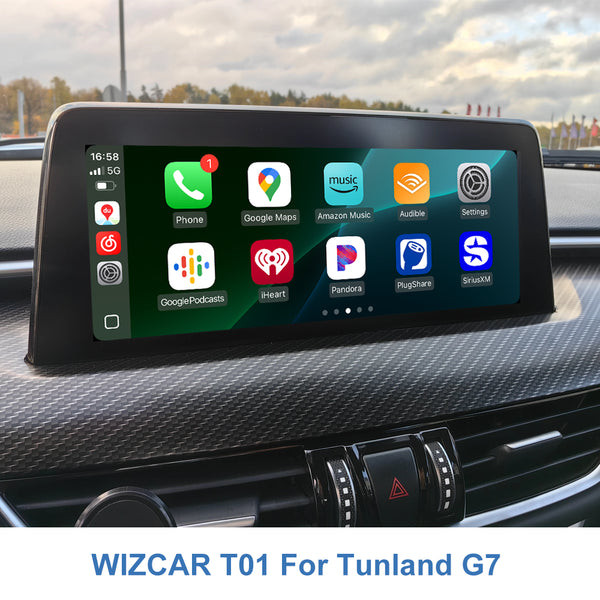 Tunland G7 Foton Pickup WIZCAR T01 Waze Map Spotify Music Original Fot